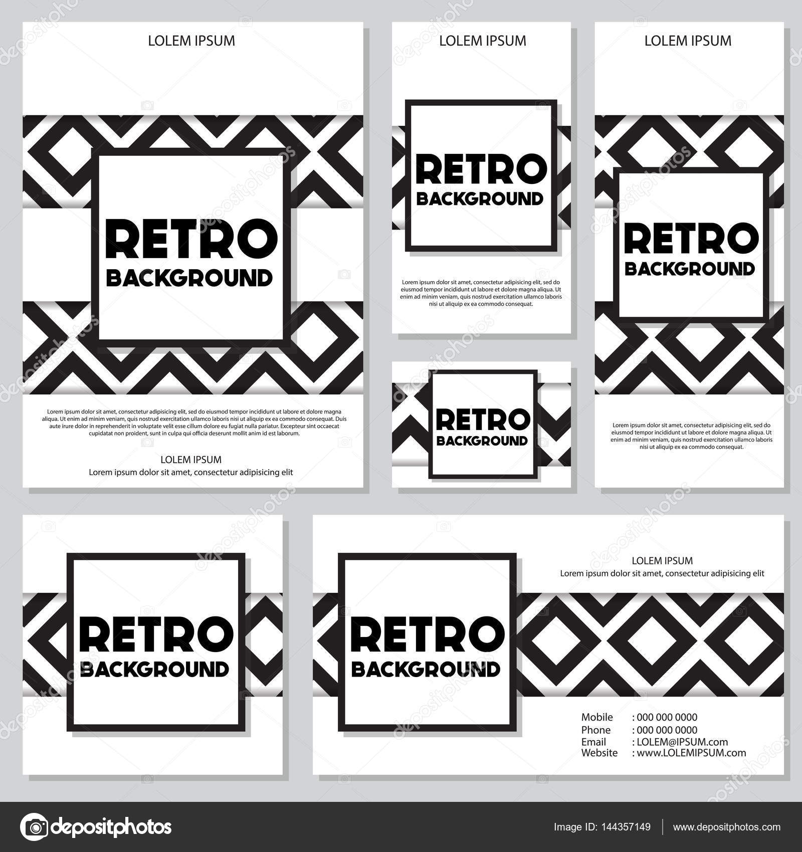 Old retro Vintage style background Design Template Stock Vector by ...