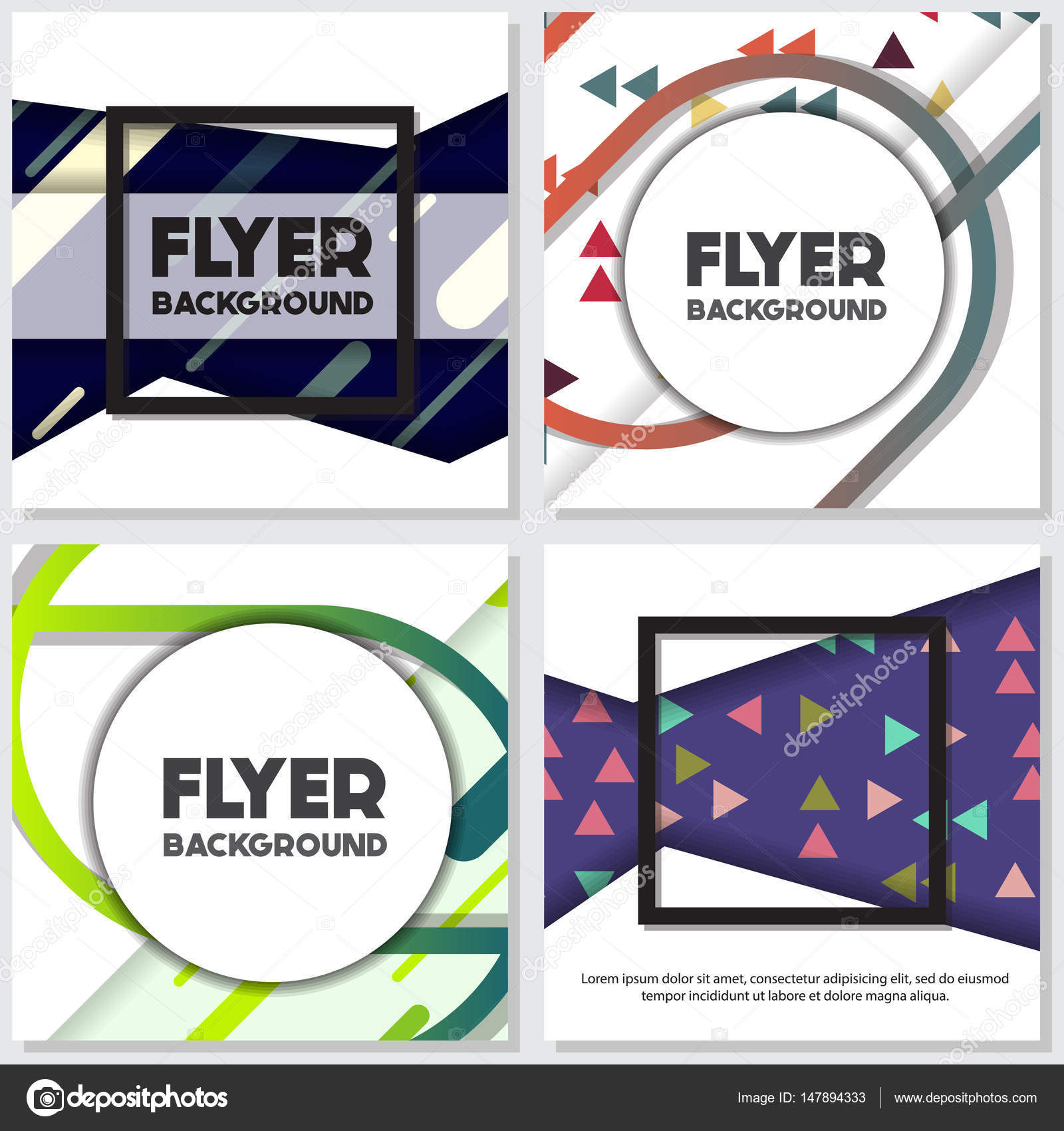 Fresh background flyer style background Design Template Stock Vector ...