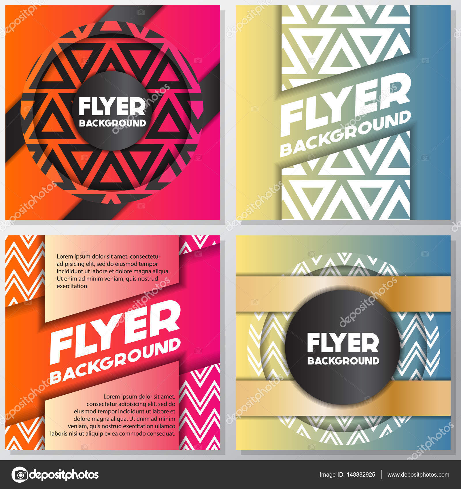 Fresh background flyer style background Design Template Stock Vector by ...
