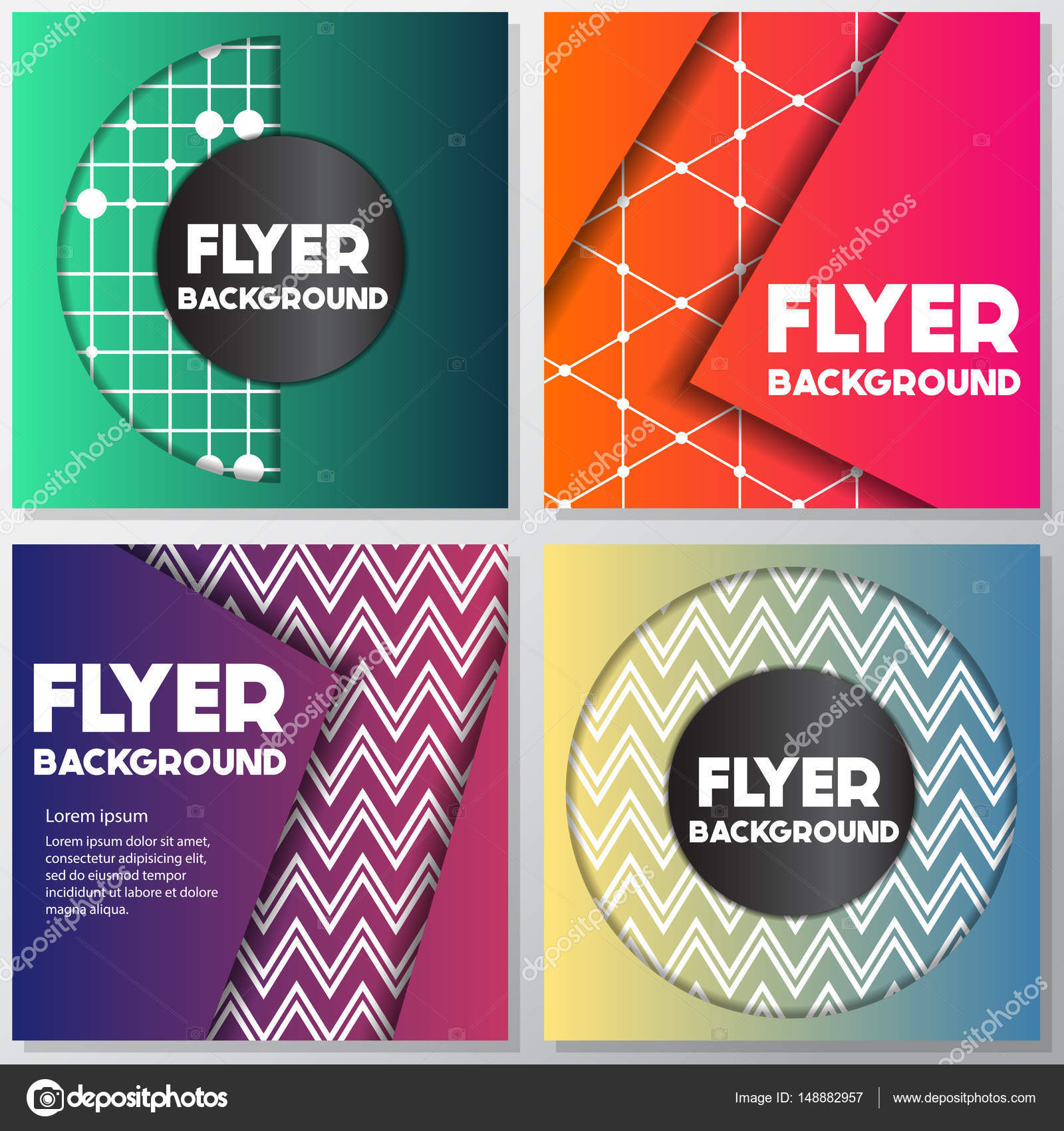 Fresh background flyer style background Design Template Stock Vector by ...