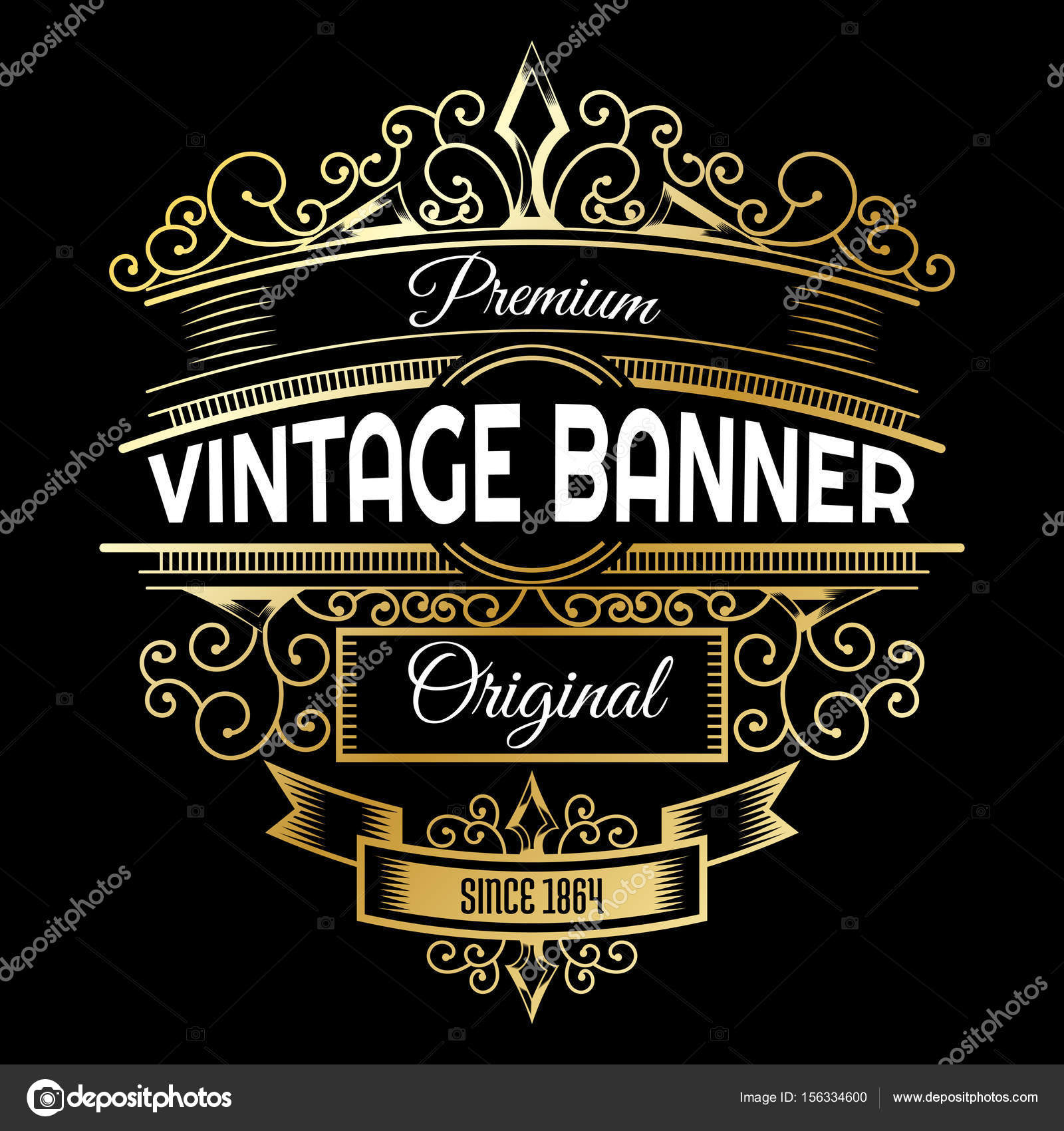 Plantilla de diseño de fondo volante Vintage Vector de stock #156334600 ...