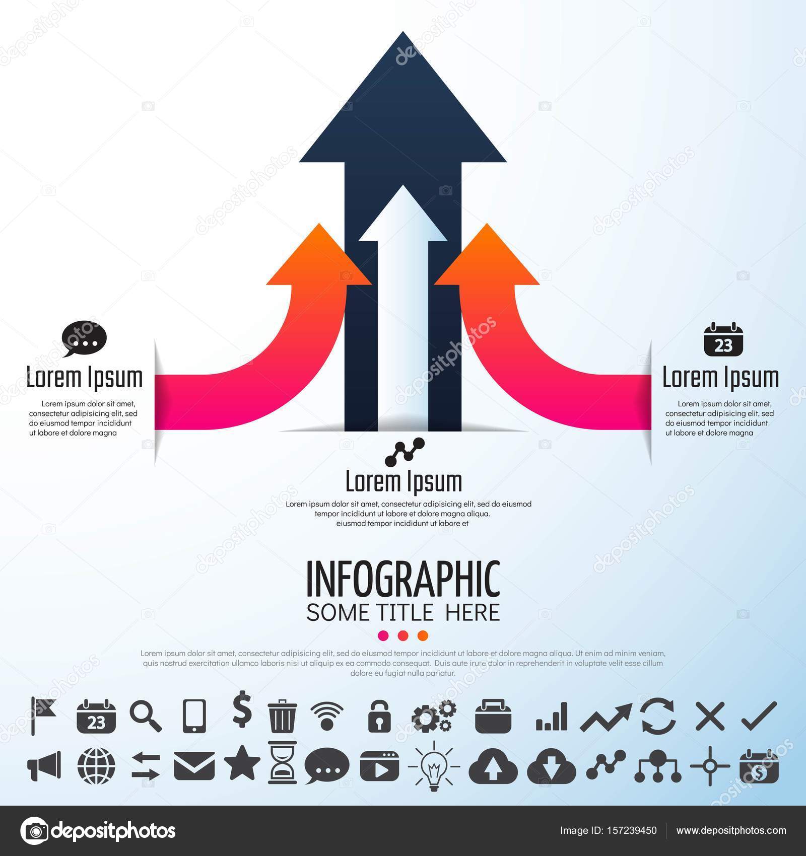 Arrow Infographics Design Template Stock Vector Image by ©toonsteb ...