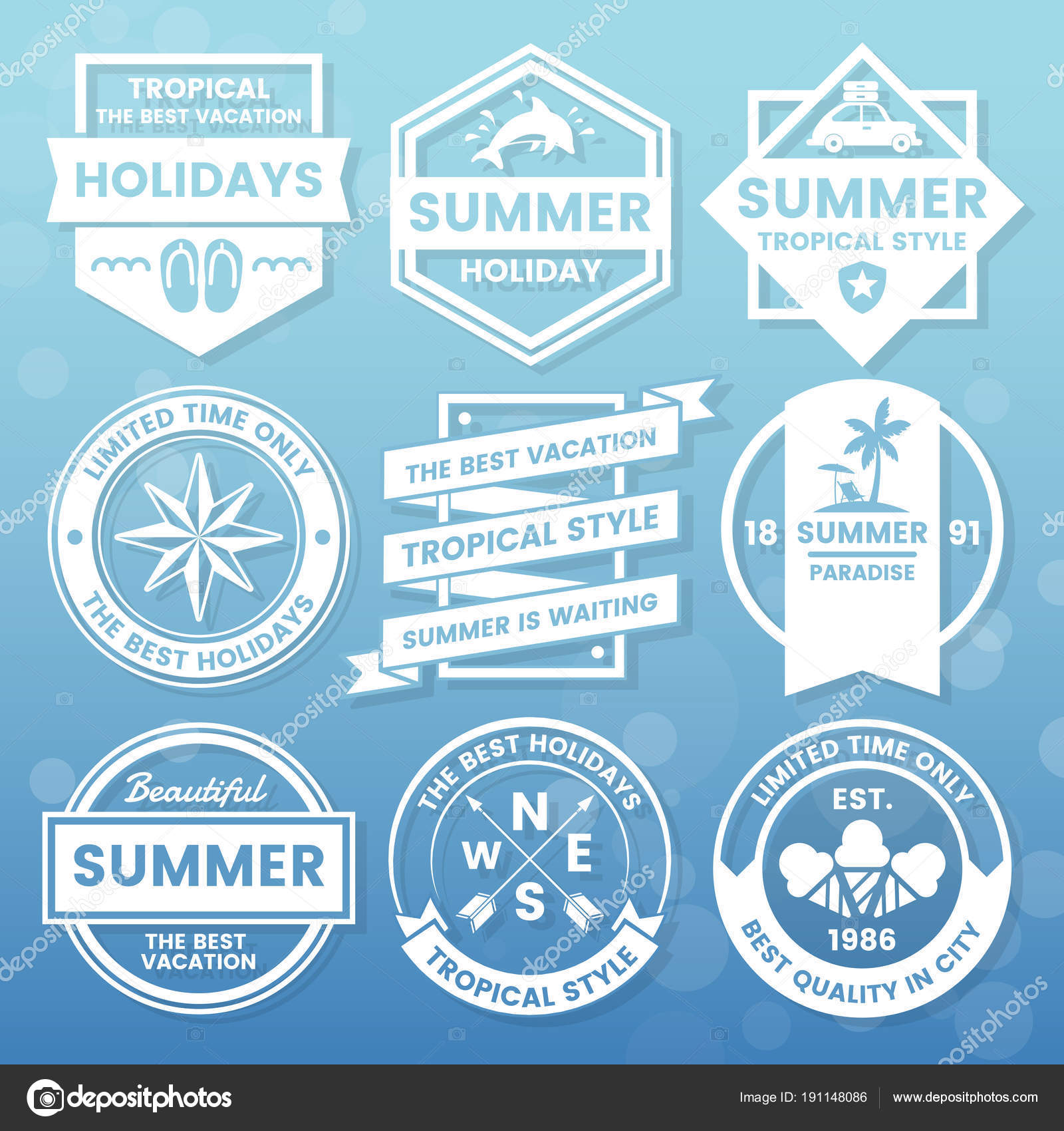 Summer Retro Vector Logo Banner Poster Flyer Stock Vector Image by ...