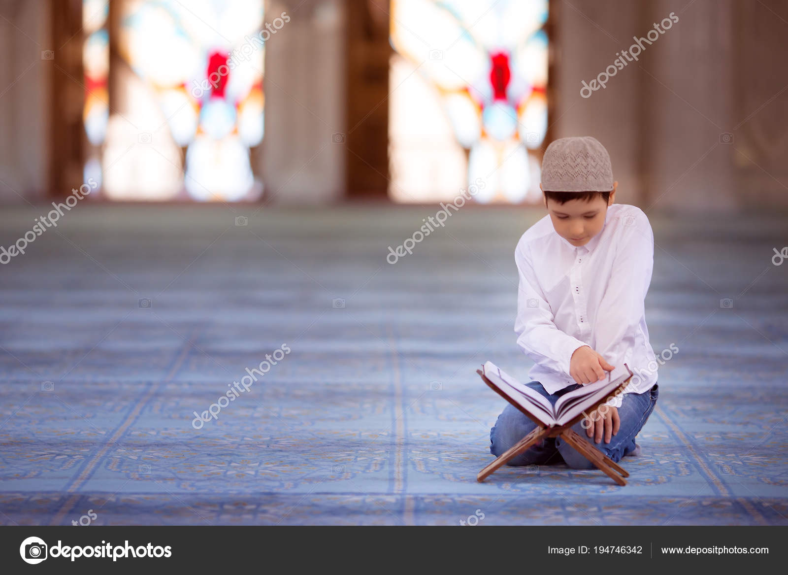 Boy Reading Quran