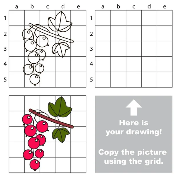 Copy Picture Using Grid Lines Simple Educational Game Preschool ...