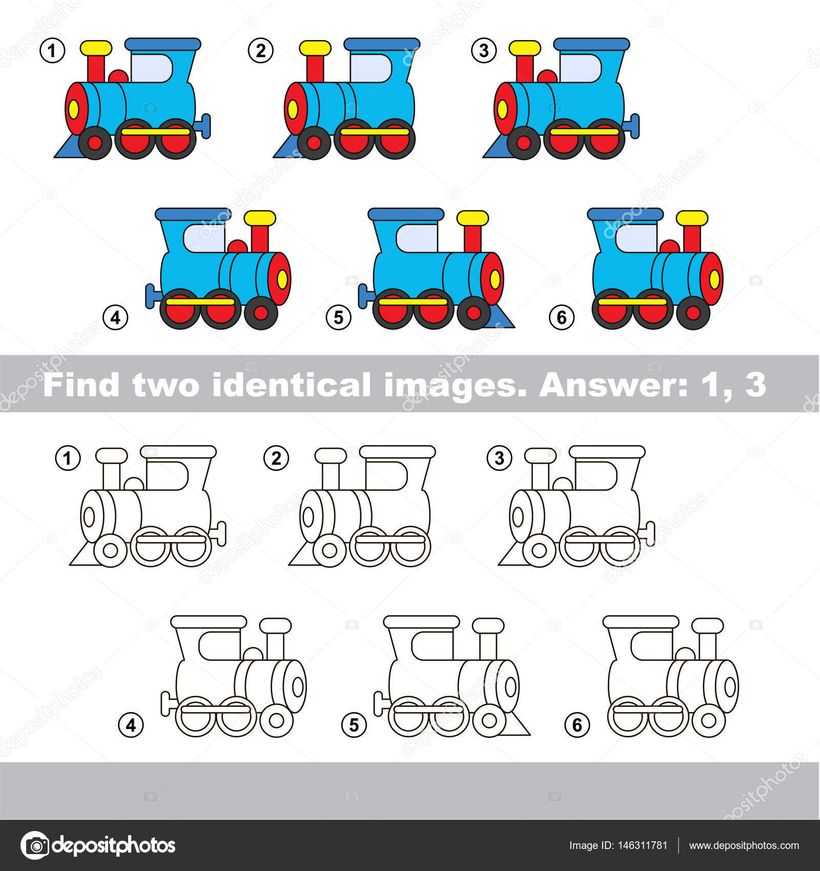 Visual game. Find hidden couple of vehicles. Stock Vector by ©Anna ...