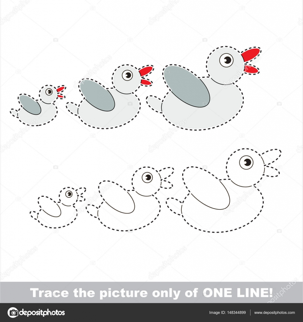 Vector trace educational game for preschool kids. Stock Vector by ©Anna ...
