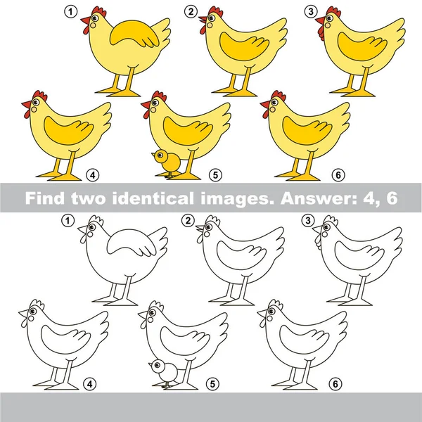 Visual game for kids to find hidden couple of objects. Stock Vector by ...
