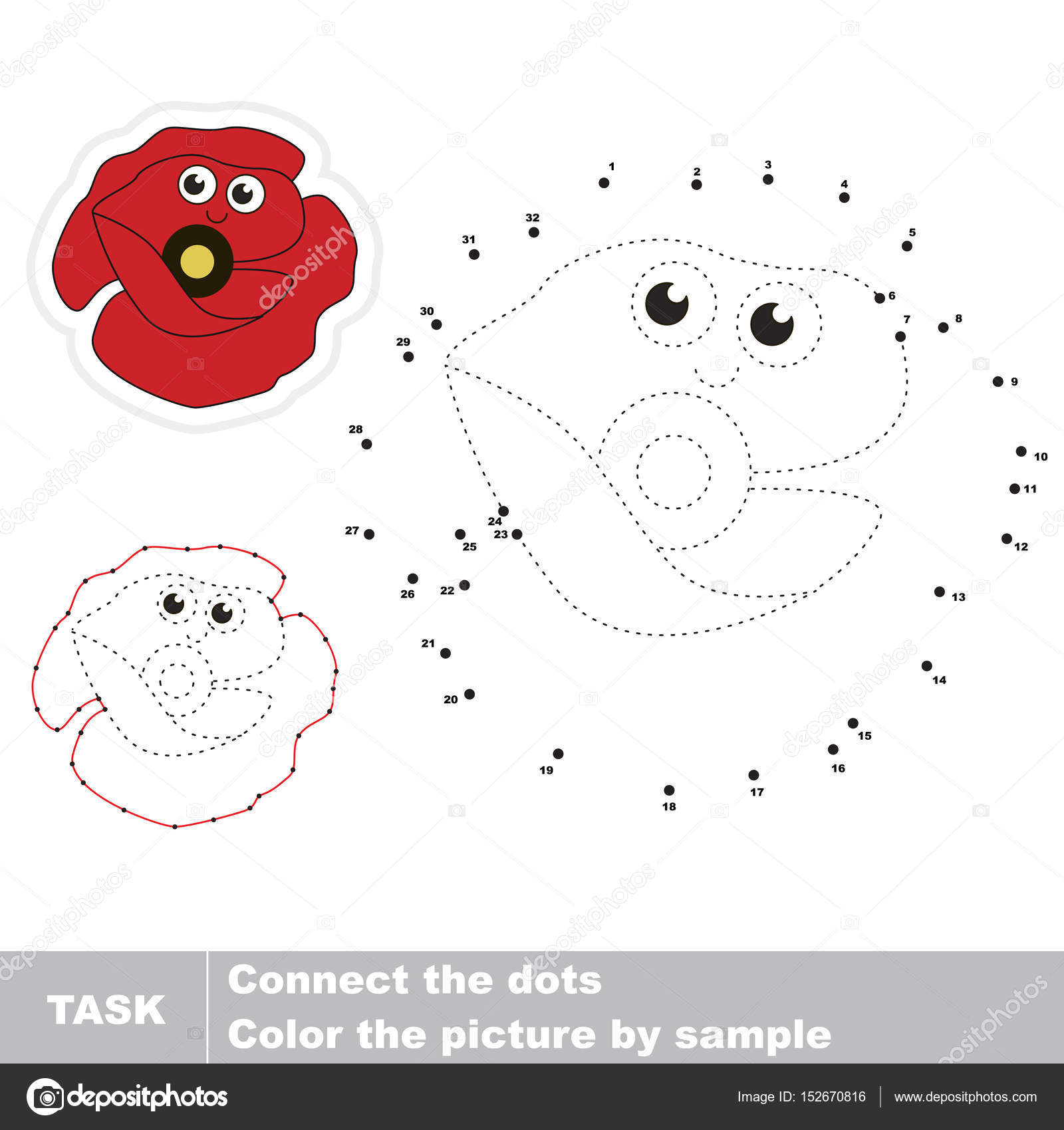 Vector trace educational game for preschool kids. Stock Vector by ©Anna ...