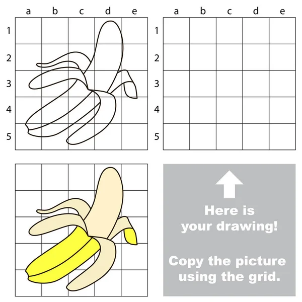 Copy Picture Using Grid Lines Simple Educational Game Preschool ...