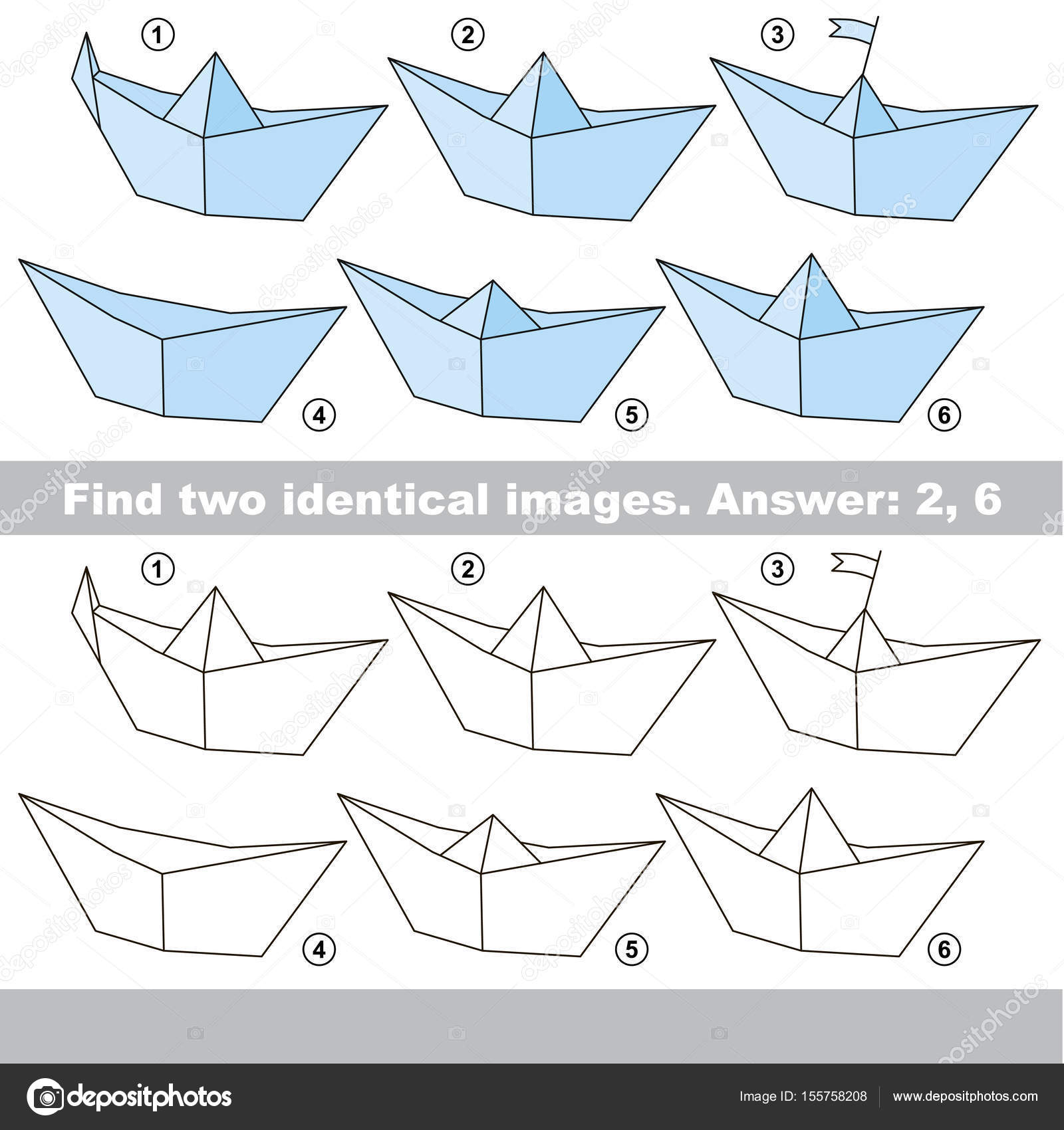 Educational Kid Matching Game Preschool Kids Easy Gaming Level Task ...