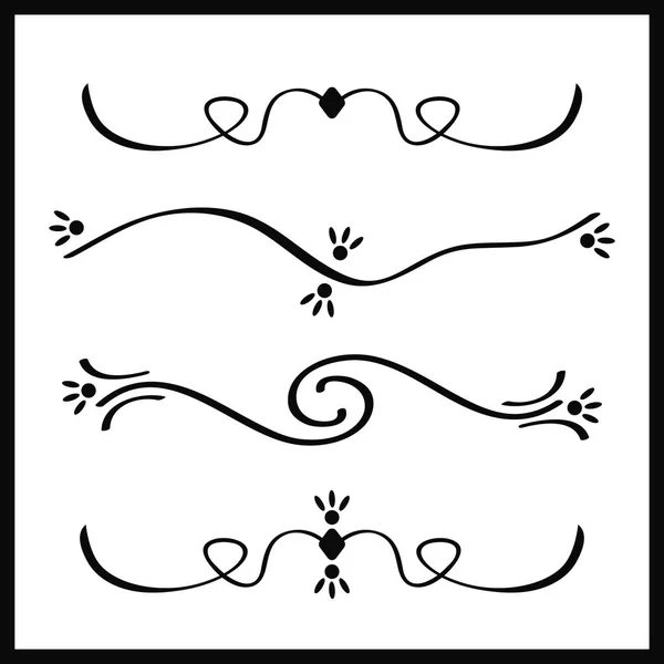 Elegant Formal Invitation Design Elements — Stock Vector