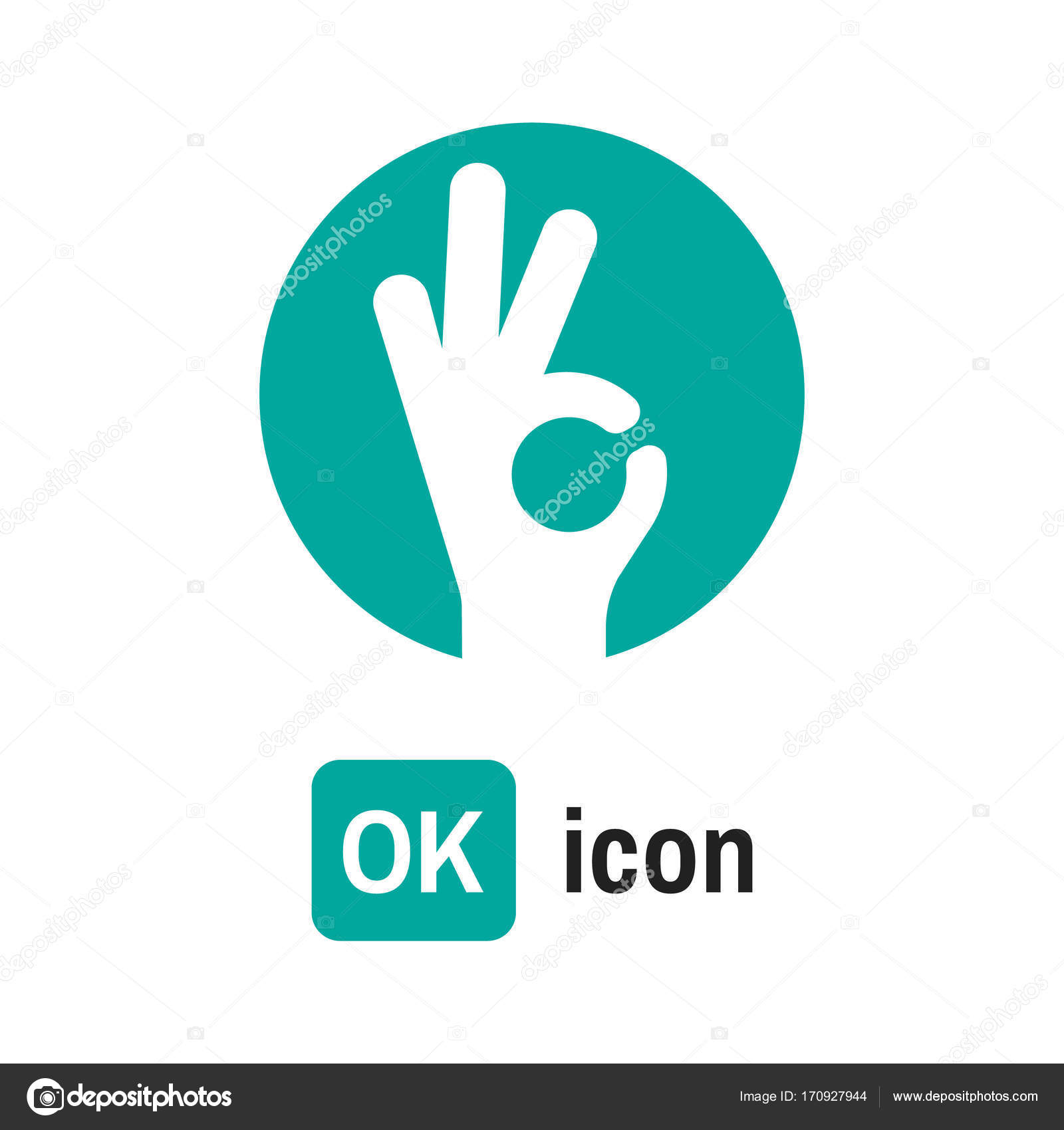 Ok hand icon. OK sign vector illustration — Stock Vector © myub #170927944 Ok hand icon. OK sign vector illustration — Stock Vector © myub #170927944