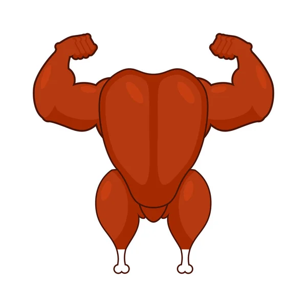 Baked chicken fitness model. fried turkey bodybuilder. Speech at Stock ...