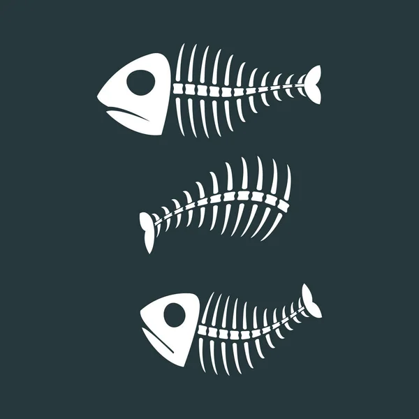 Stylized fish skeleton — Stock Vector © akv_lv #38418083