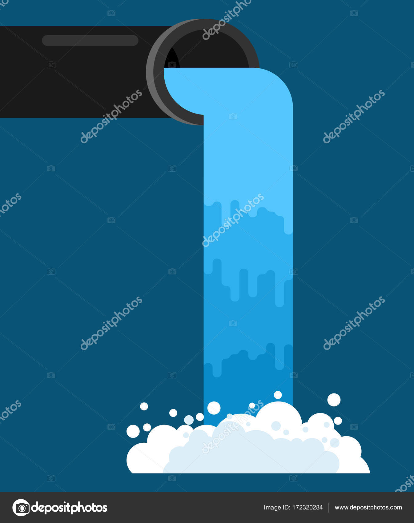 Flowing Water Vector