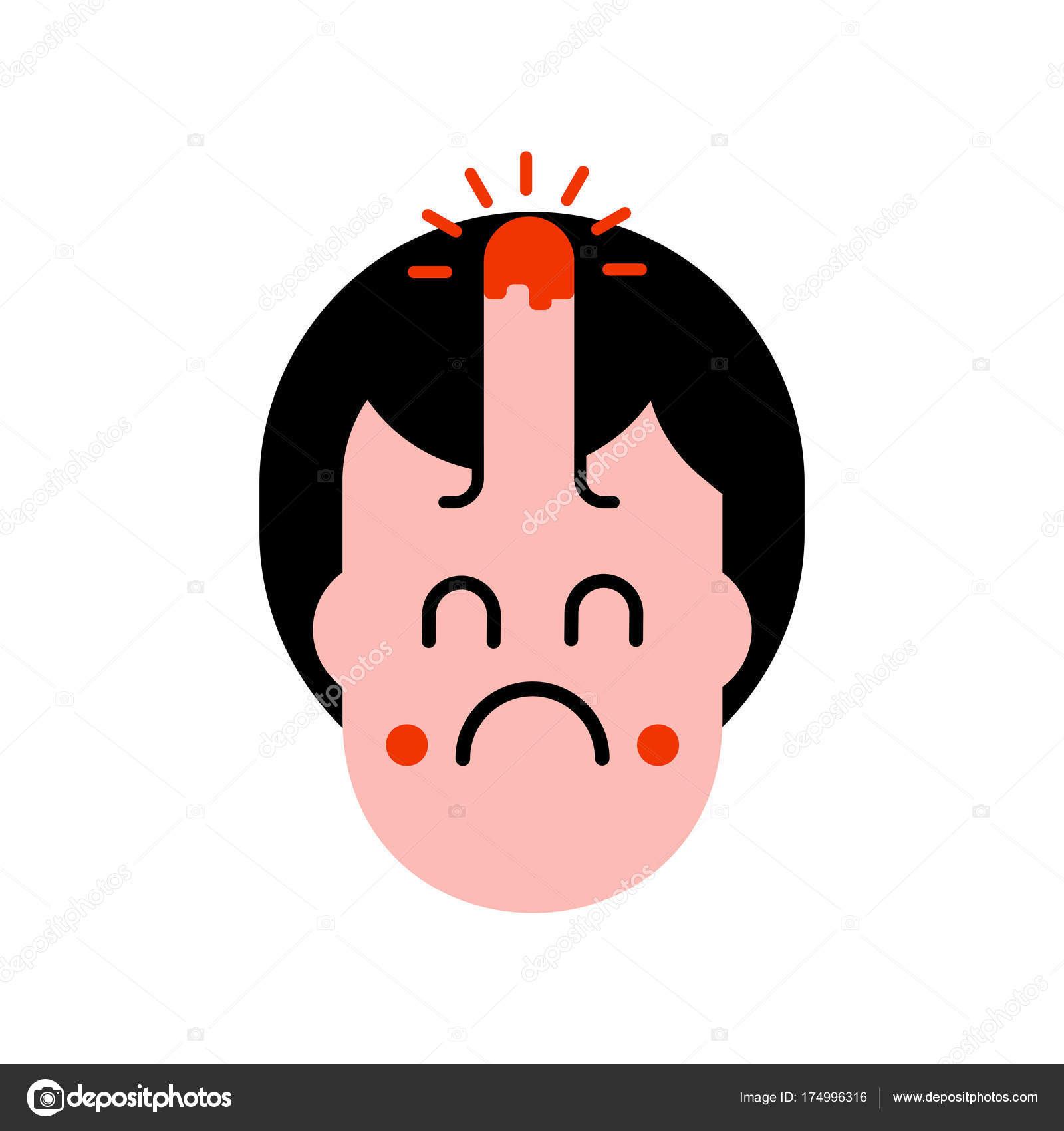 Beule Am Kopf Clipart Of Children