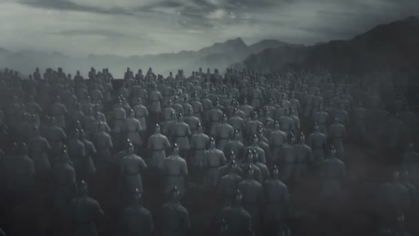 Saxon Army Marching Forward Thousands Foot Soldiers — Stock Video ...