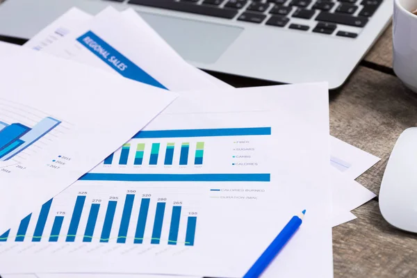 Printed financial graph and chart Stock Photo by ©Fotofabrika 146924741