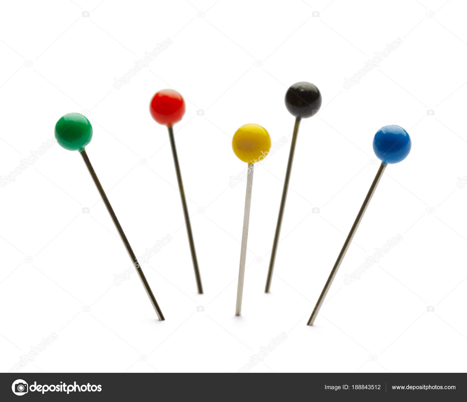 Push Pins Isolated White Background Stock Photo by ©Fotofabrika 188843512