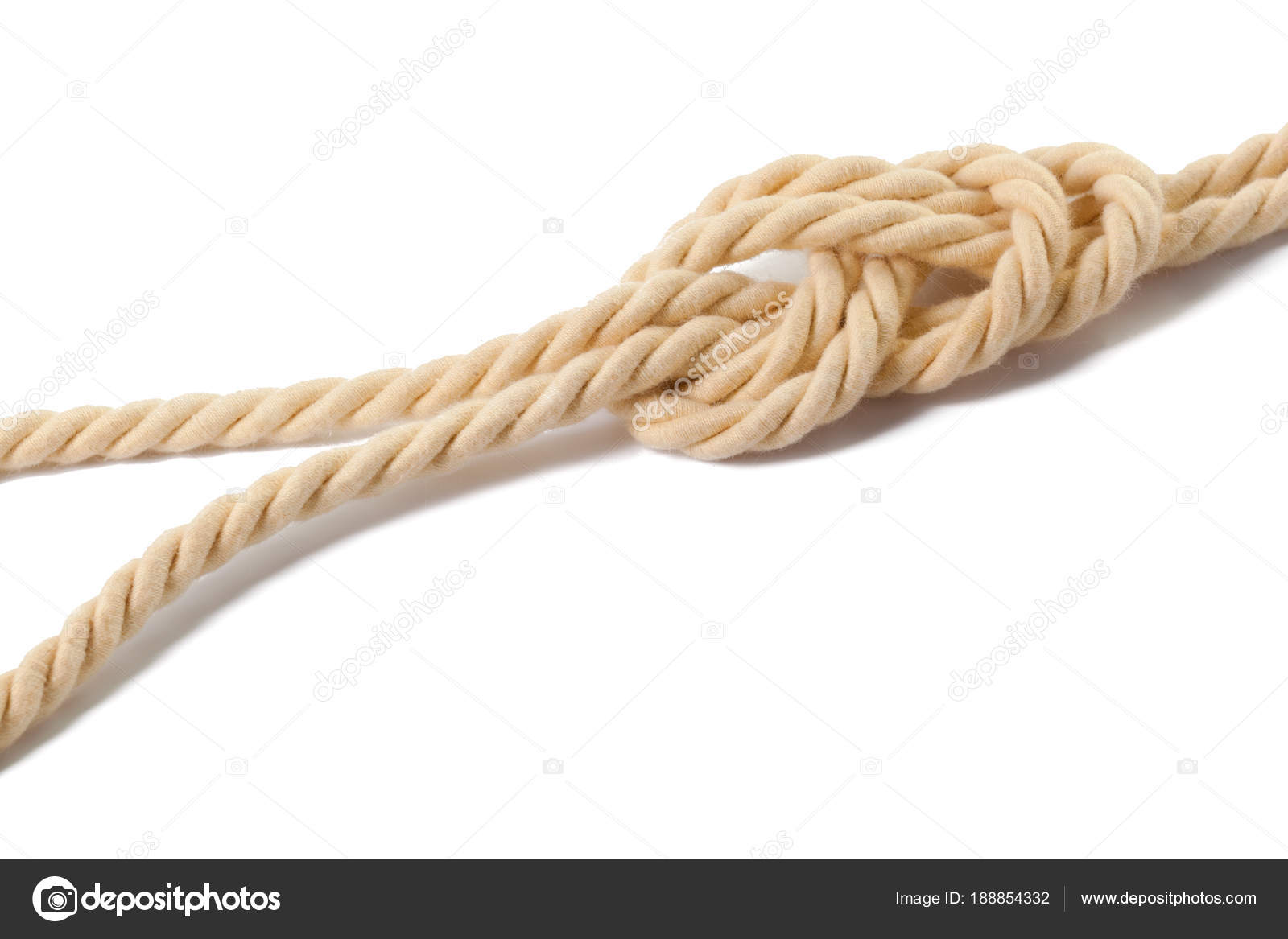 Beige Cotton Rope Close — Stock Photo © Fotofabrika #188854332