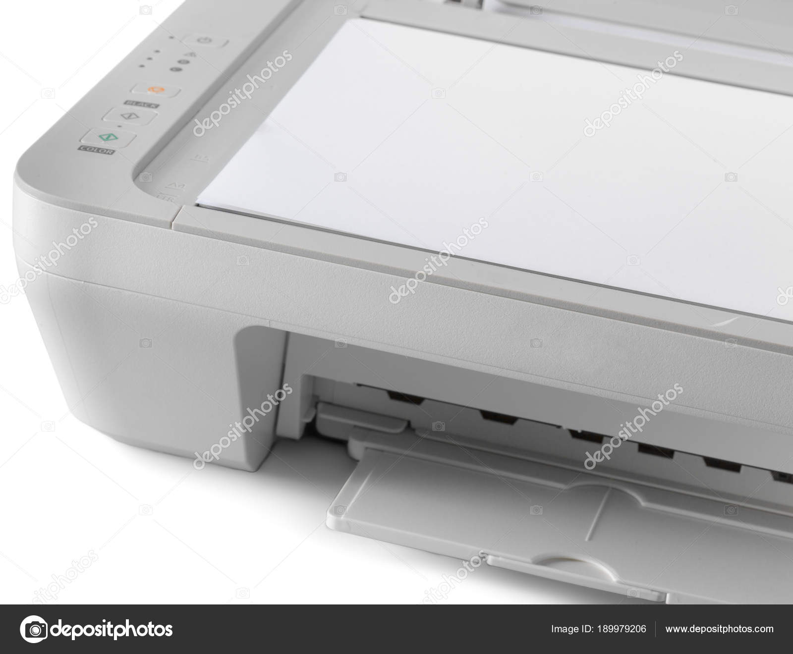 Printer Isolated White Background Stock Photo by ©Fotofabrika 189979206