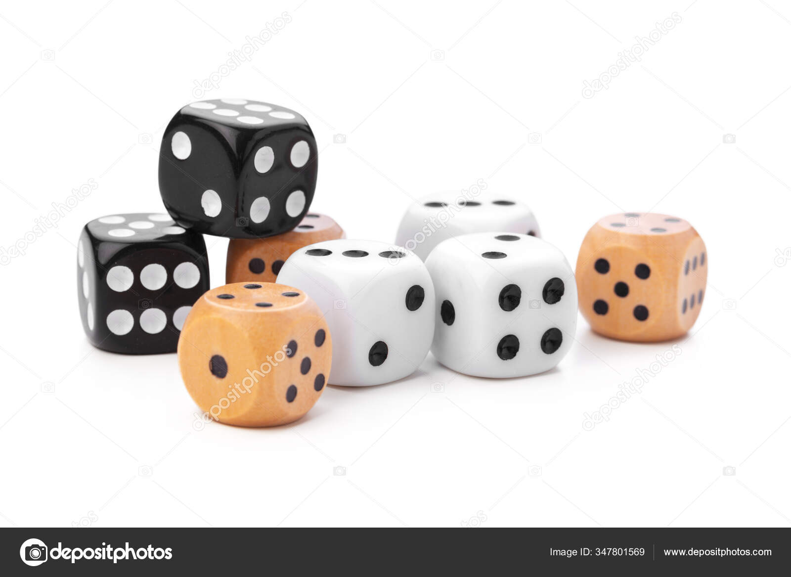 Dice Isolated White Background Stock Photo by ©Fotofabrika 347801569