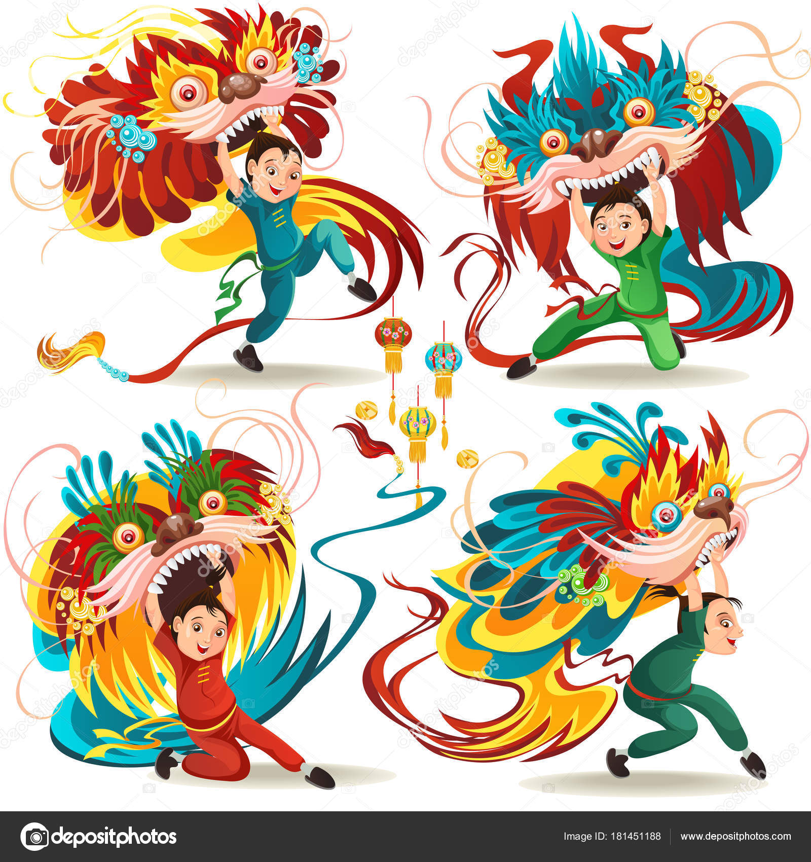 Cartoon Chinese Dragon Costume