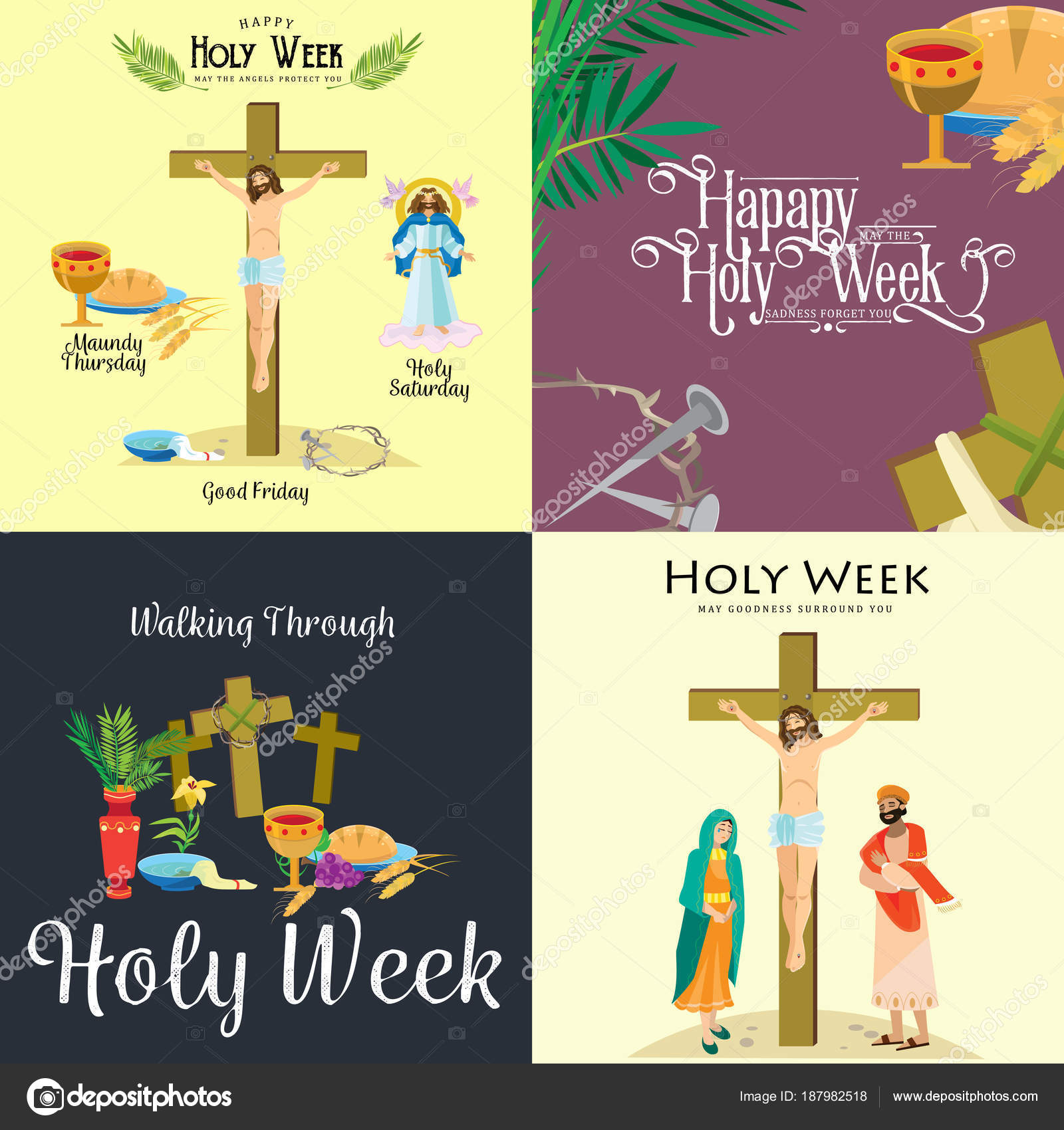 Crucifix Flowers Passion Week