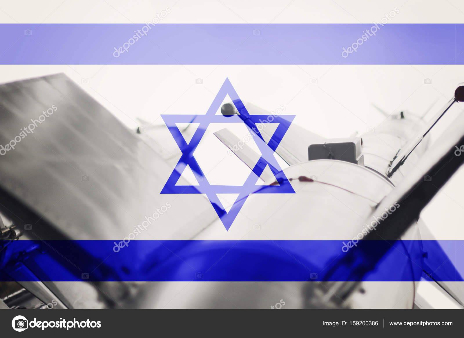 Weapons Mass Destruction Israel Icbm Missile War Background — Stock ...