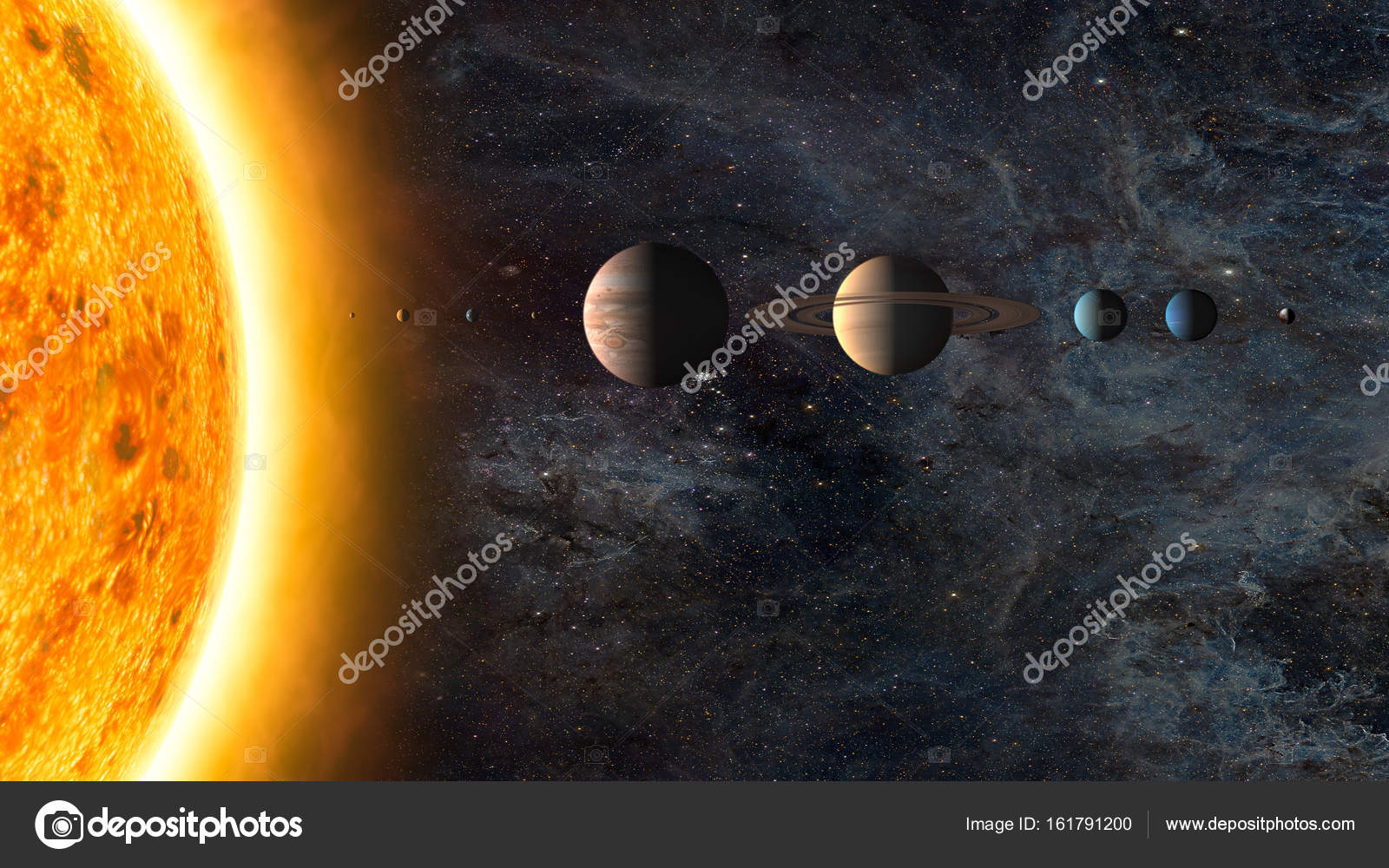 Solar system. Elements of this image furnished by NASA — Stock Photo ...