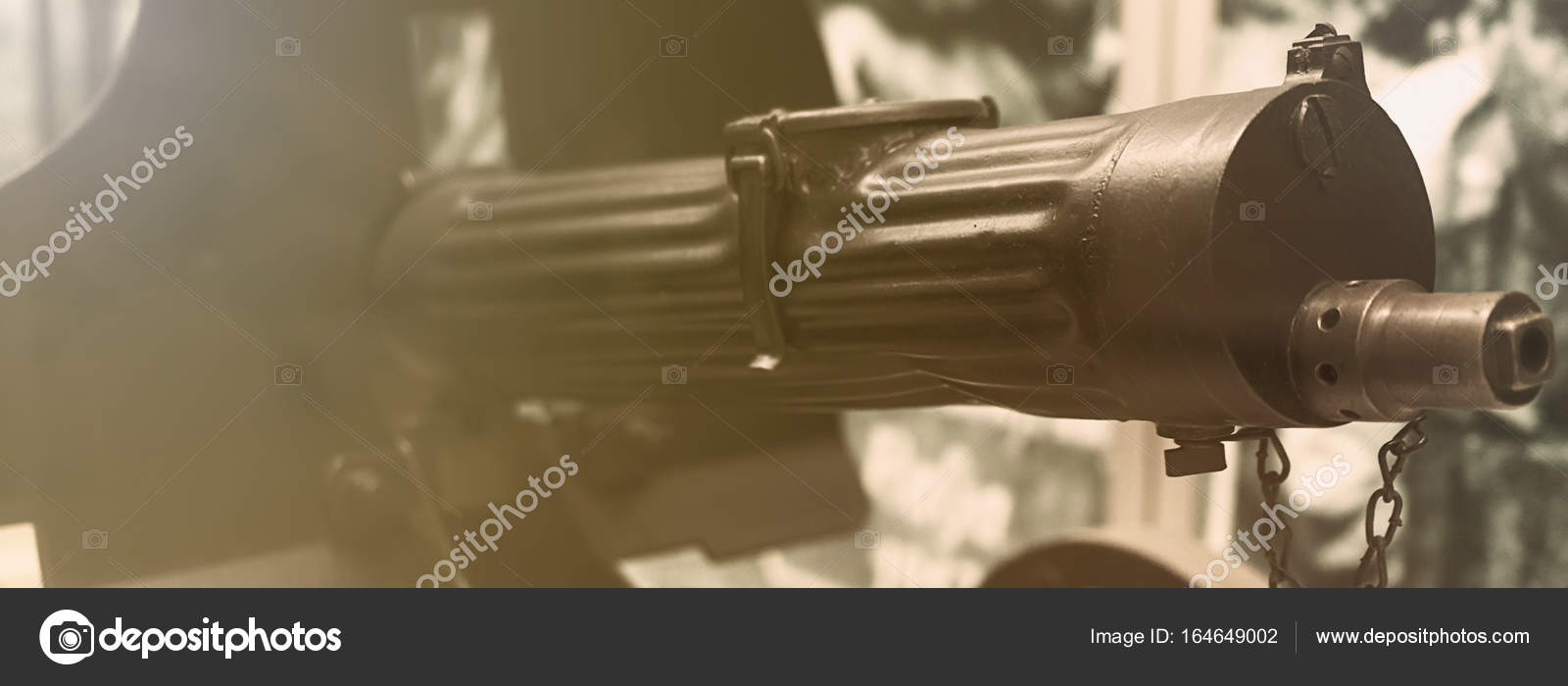 Old machine Gun. Maxim gun. First World War Machine gun. Stock Photo by ...