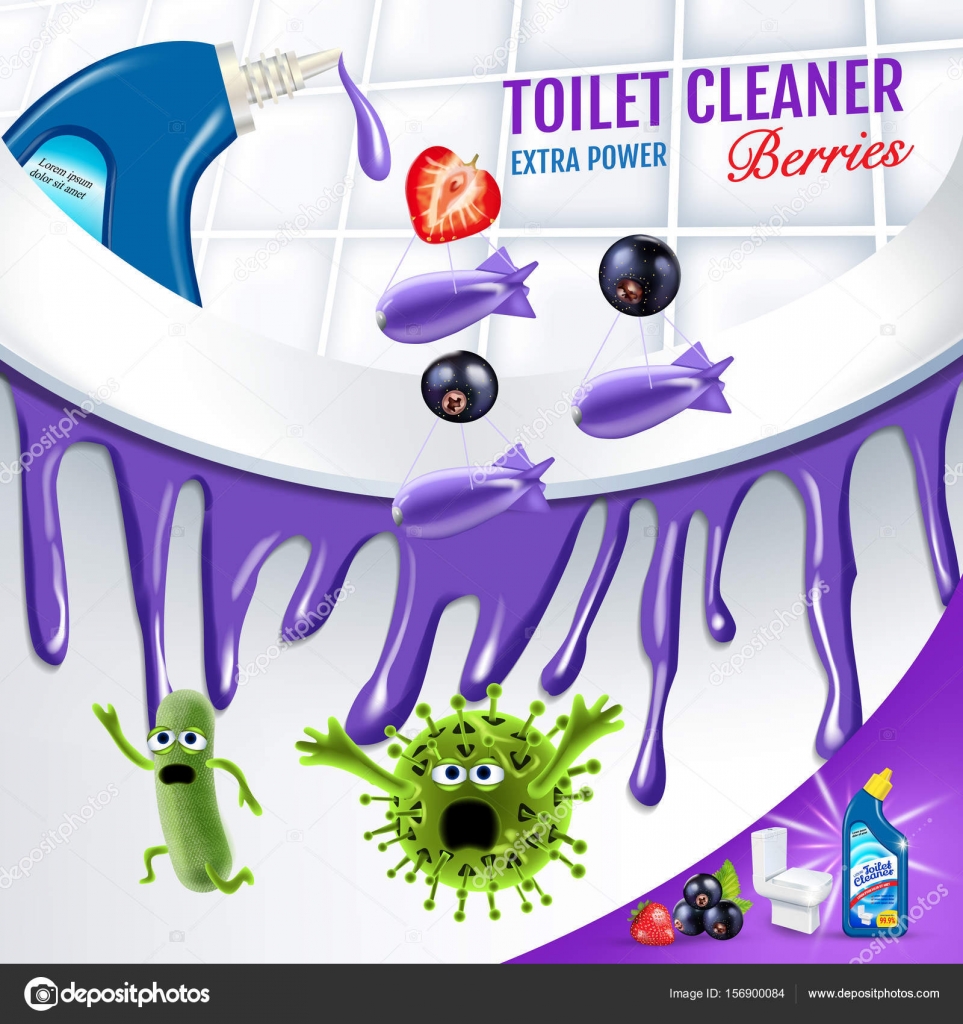 Berries fragrance toilet cleaner ads. Cleaner bobs kill germs inside ...