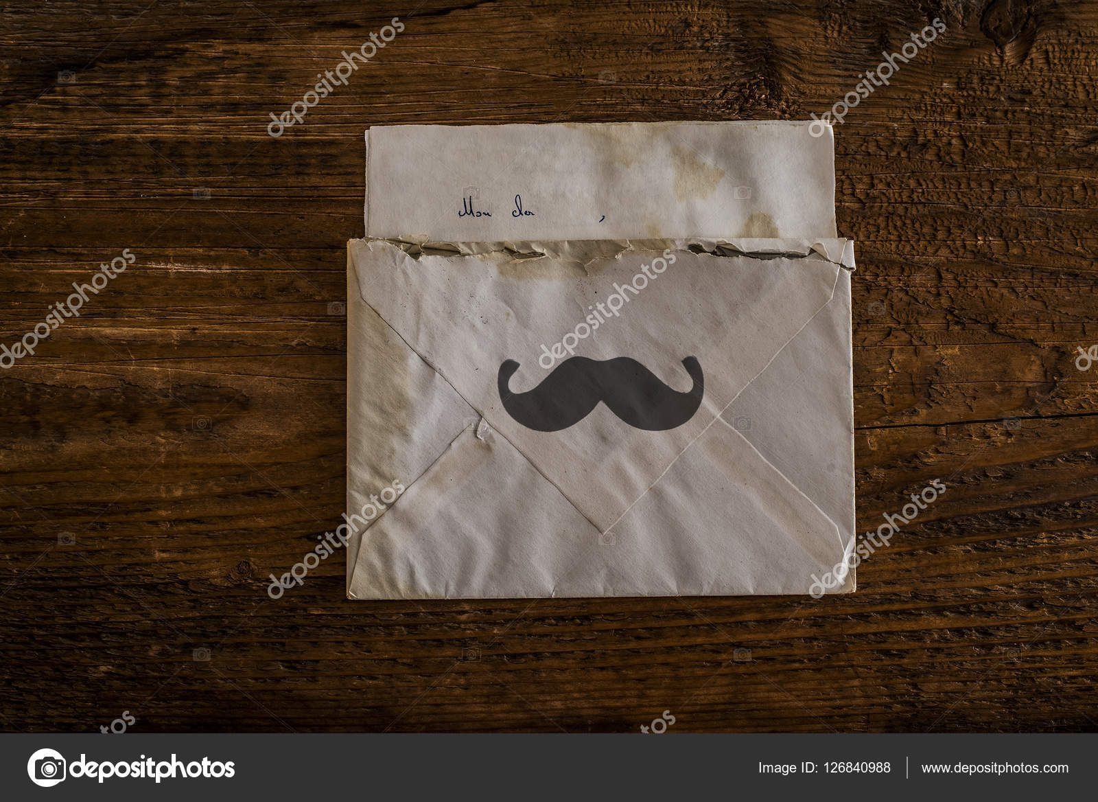 Old vintage crumpled envelope Stock Photo by ©borjomi88 126840988