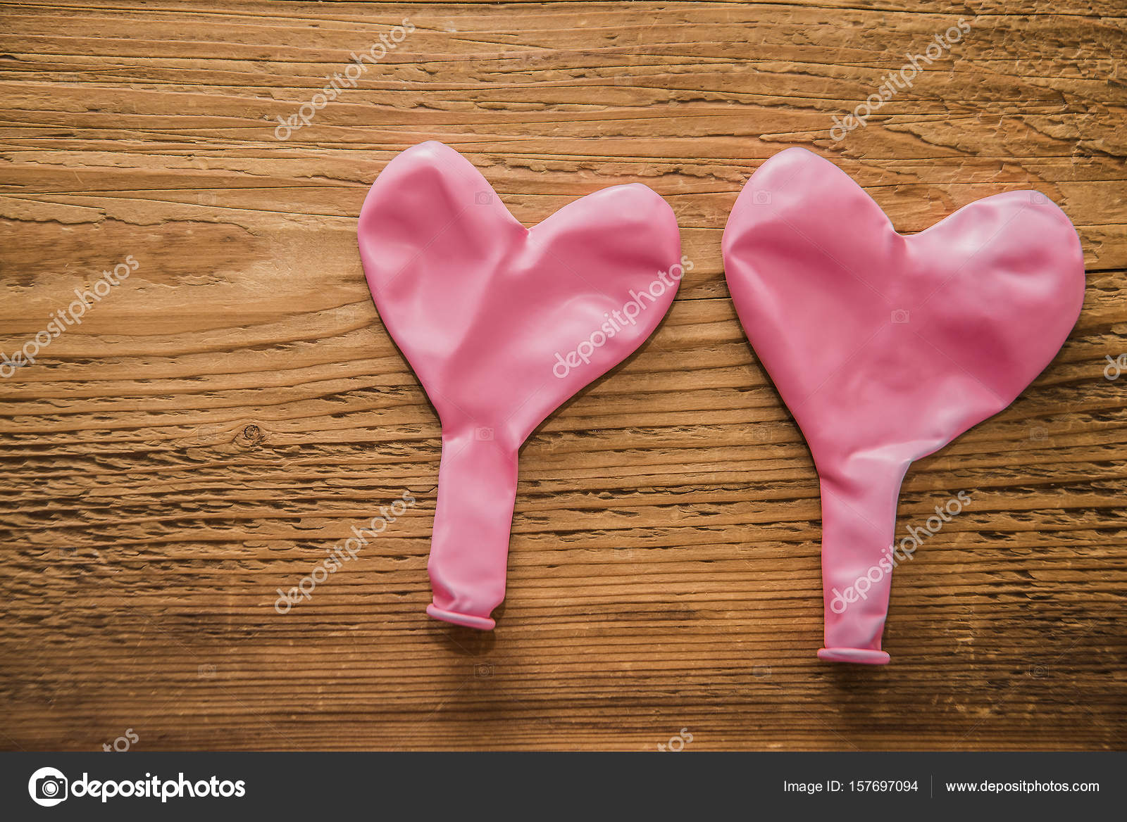 Deflated heart shape balloons Stock Photo by ©borjomi88 157697094