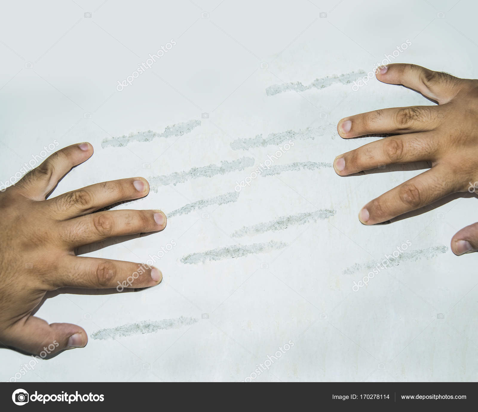 Finger Writing On Wall