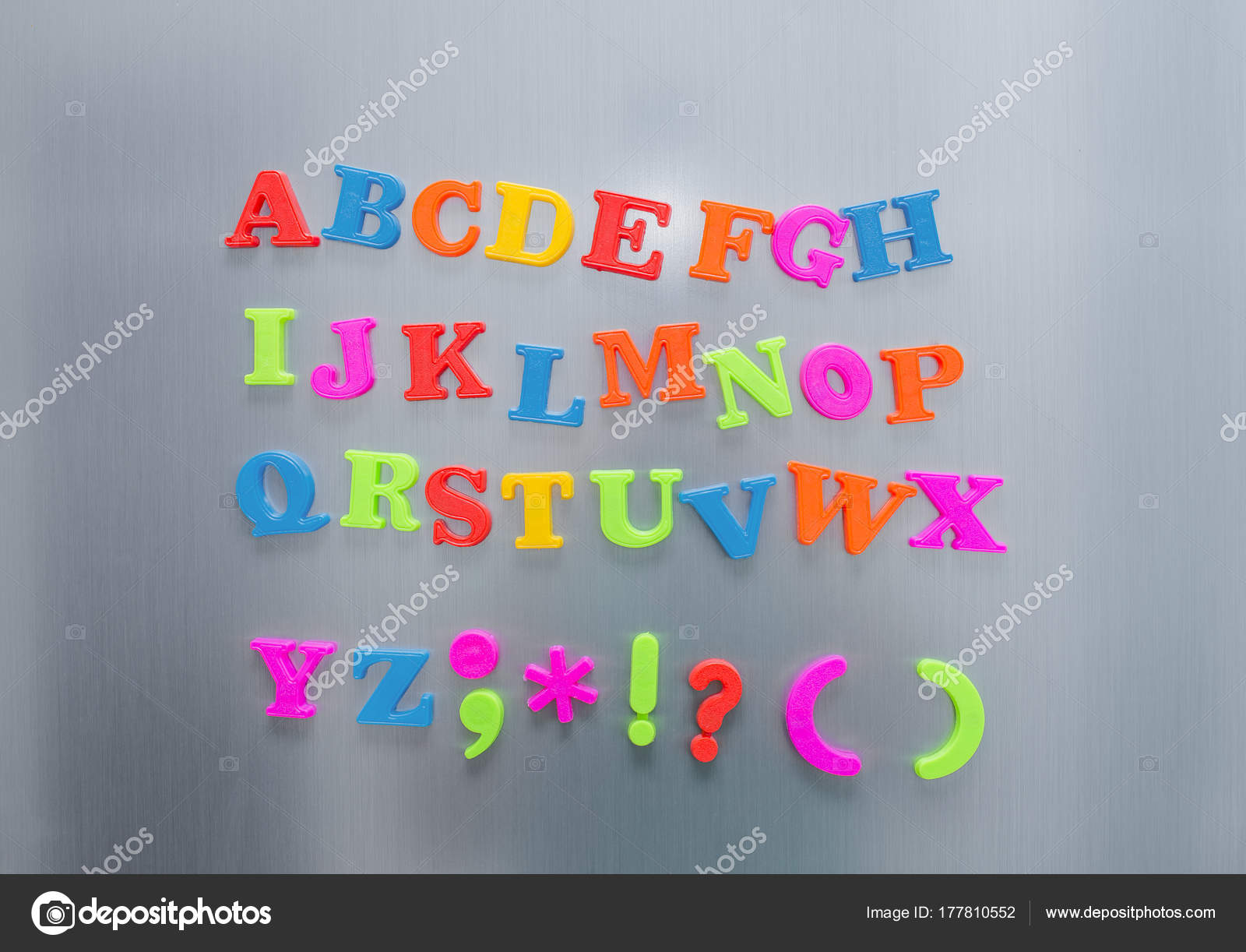 Colorful Magnetic Letters Refrigerator Stock Photo by ©borjomi88 177810552