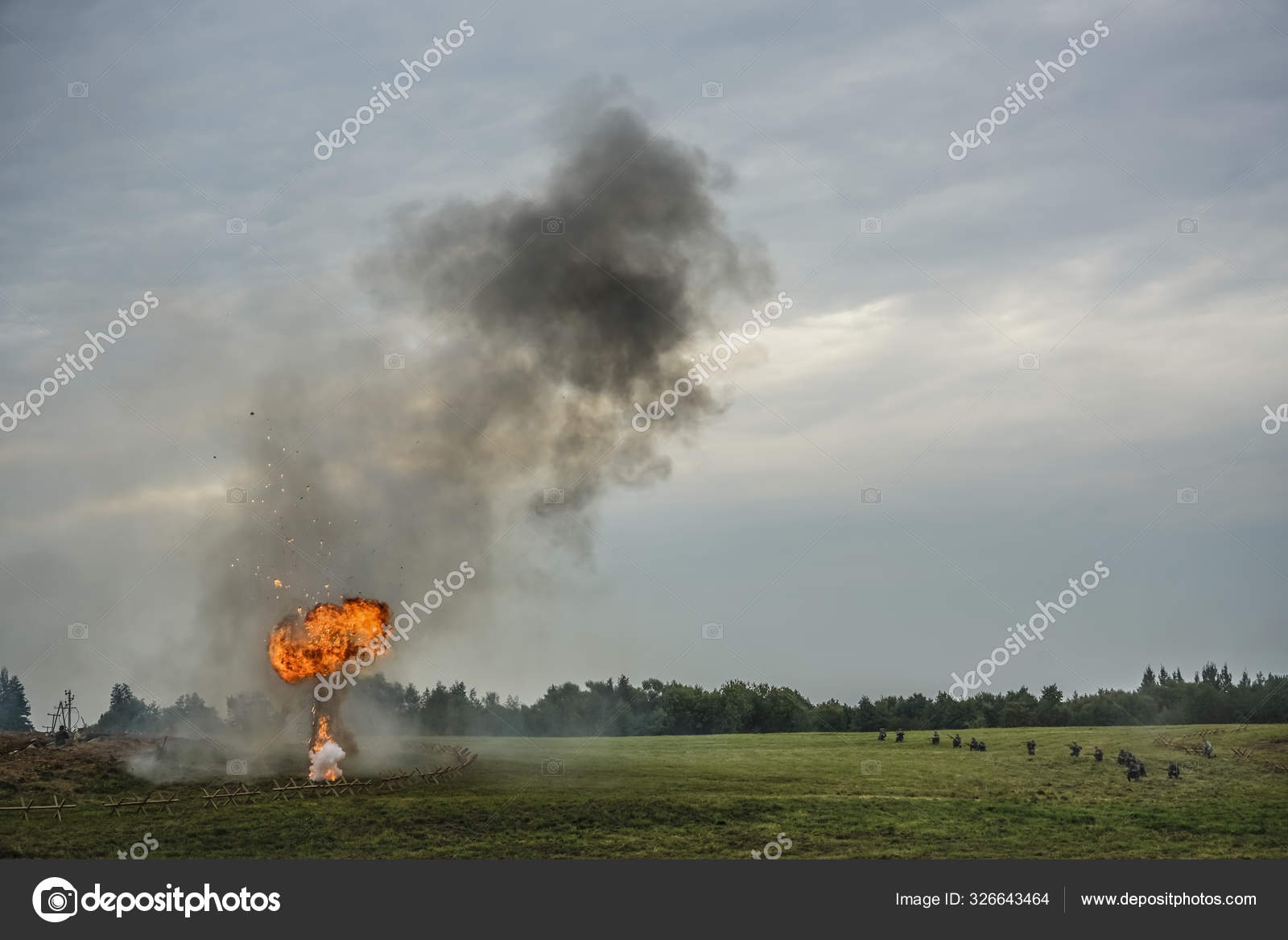 German Medium Half Track Armored Personnel Field Smoke Explosions ...