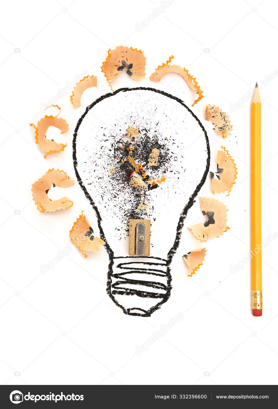 Light Bulb Pencil Drawing