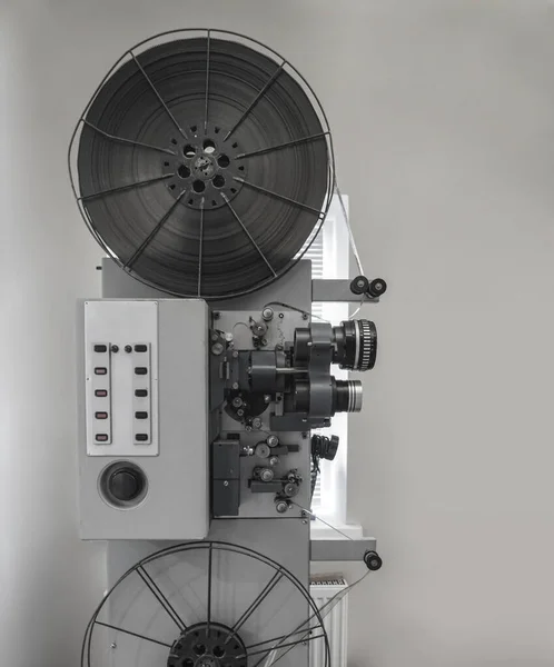 Old 8Mm Film Projector Isolated Gray Wall Background Vintage Classic ...