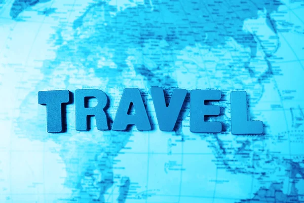 The Word Travel On A Map
