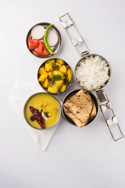 Images: steel lunch box | Indian typical stainless steel lunch box or ...