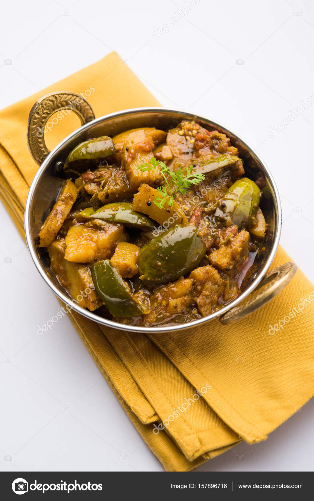 Indian baingan or baigan and aalu sabzi / Aloo Baingan Recipe / indian ...