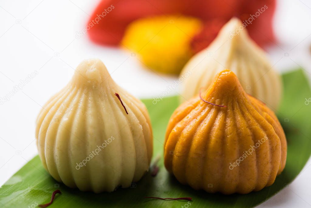 Un modak es un dumpling dulce indio popular en muchas partes de la ...