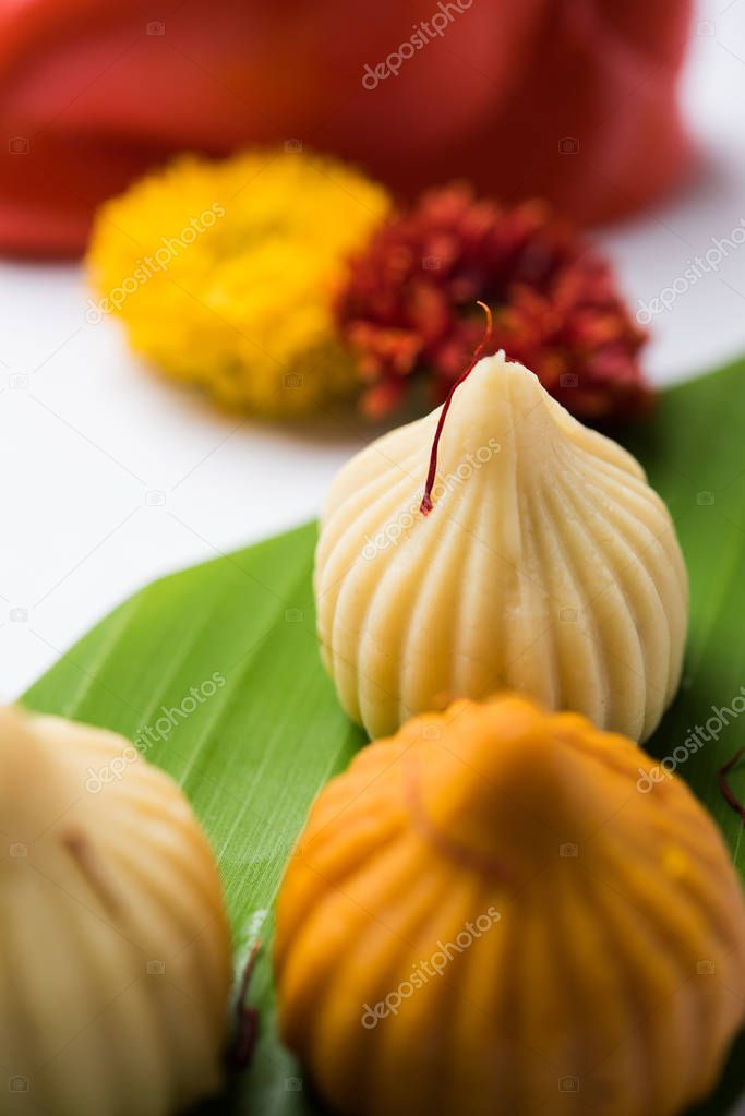 Un modak es un dumpling dulce indio popular en muchas partes de la ...