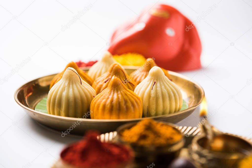 Un modak es un dumpling dulce indio popular en muchas partes de la ...