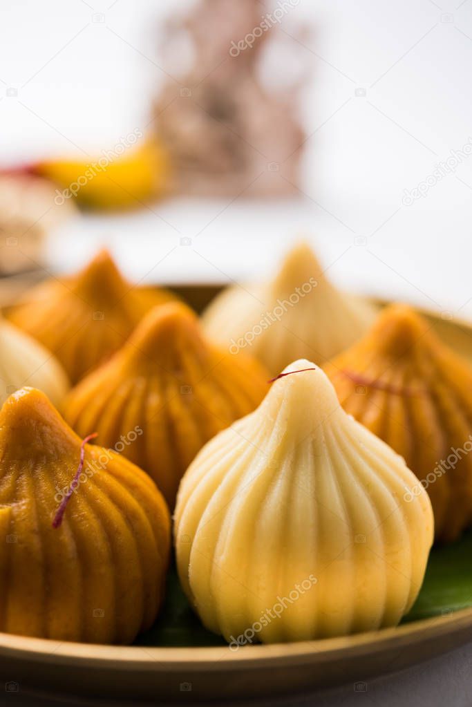 Un modak es un dumpling dulce indio popular en muchas partes de la ...