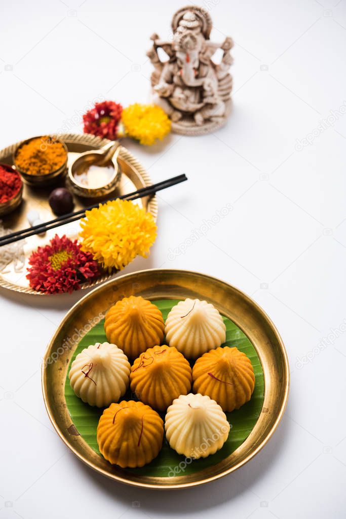 Un modak es un dumpling dulce indio popular en muchas partes de la ...