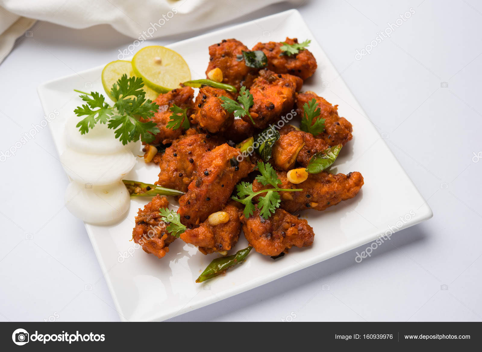 Chicken 65 - spicy deep fried Bar appetizer or quick snack from India ...