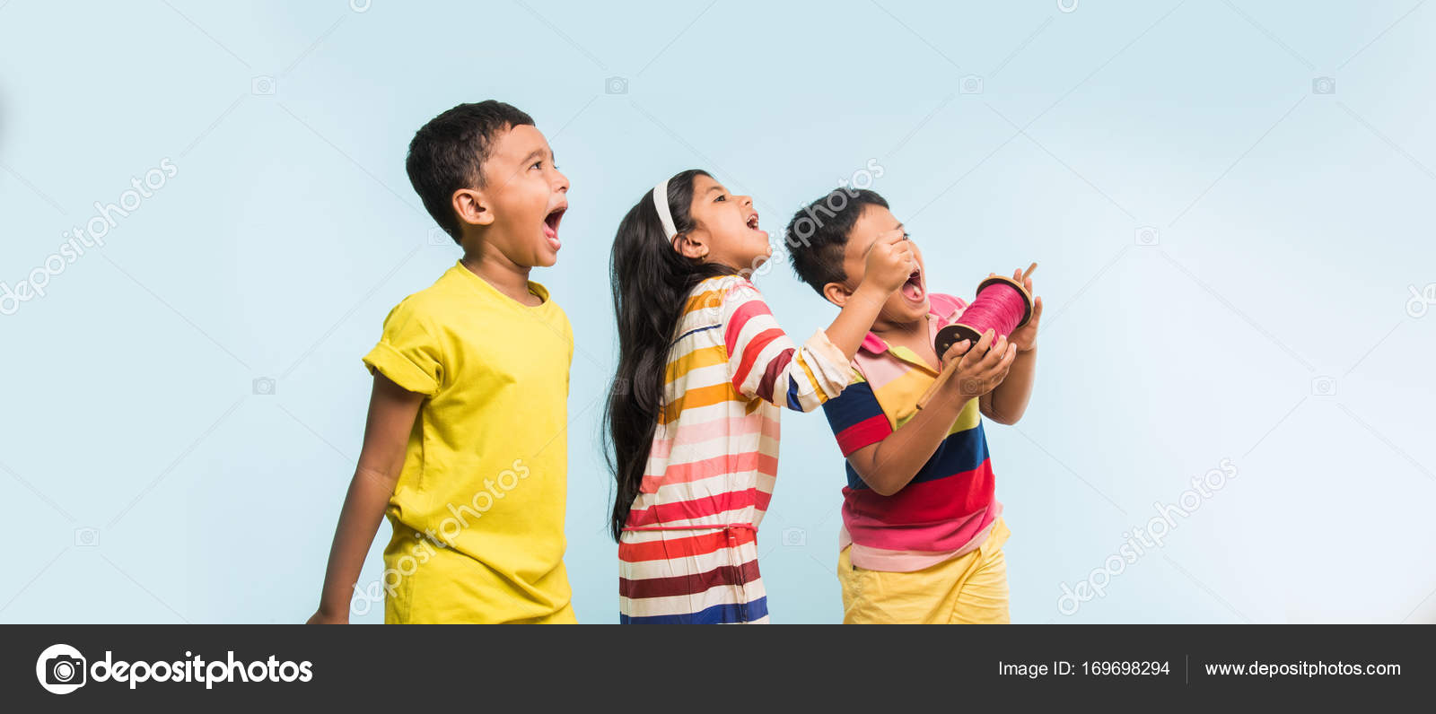 Sankrant and patang flying, kids flying kites — Stock Photo ...